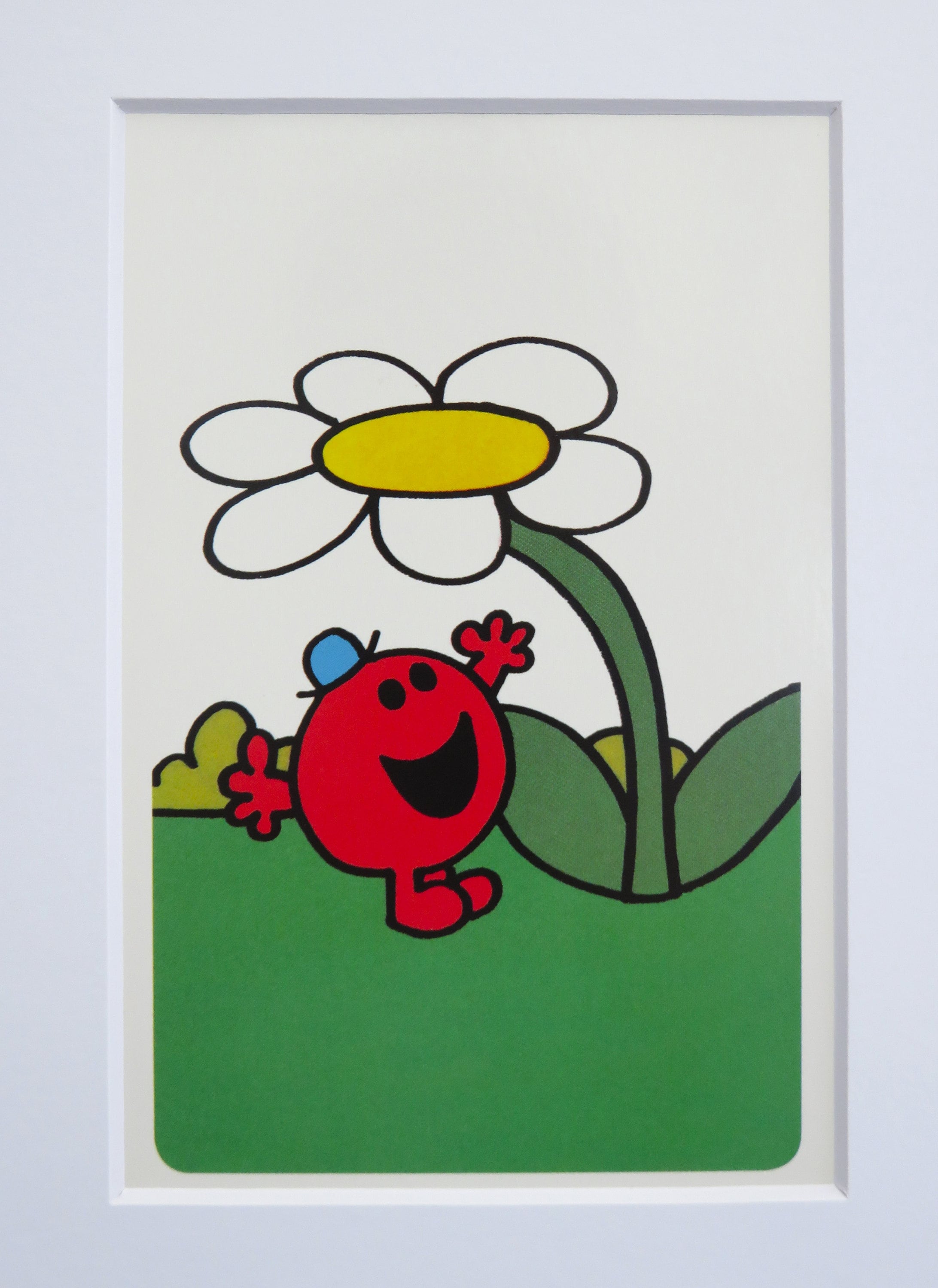 Mr Men Vintage Print of Mr Small, in a New Bright White Mount, 6x8 Inch ...