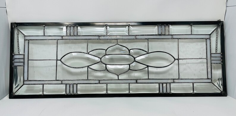 Beveled Stained Glass Panel - Etsy