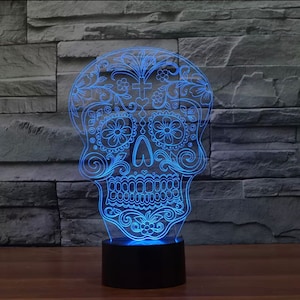 Sugar Skull Light - Etsy