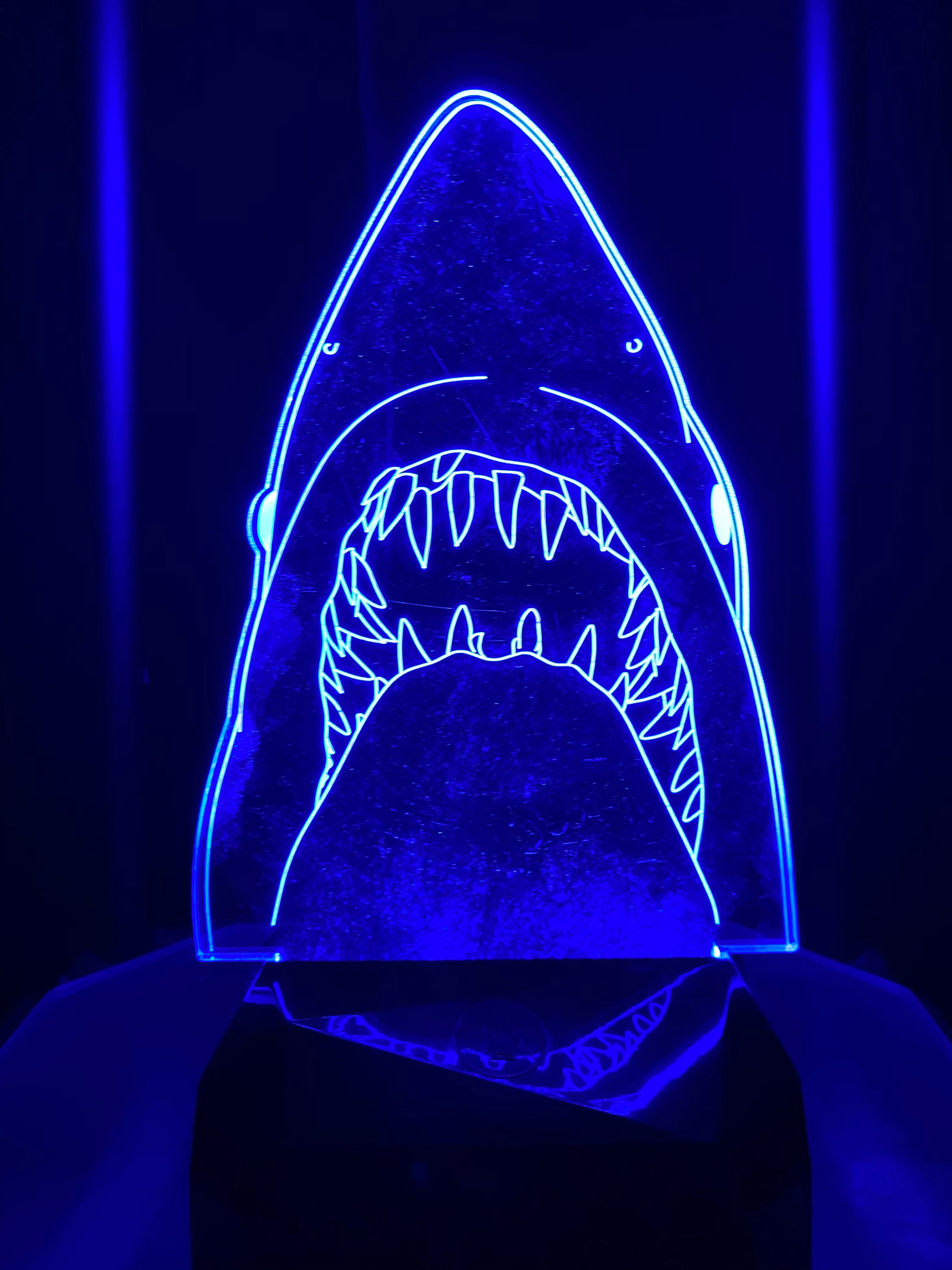 Jaws Shark Horror Light | Etsy