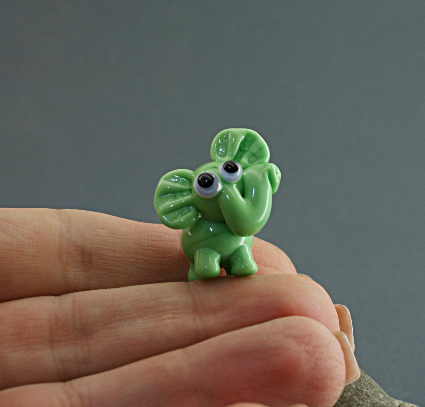 Tiny Glass Animals Miniature Elephant Figurine Glass Elephant - Etsy