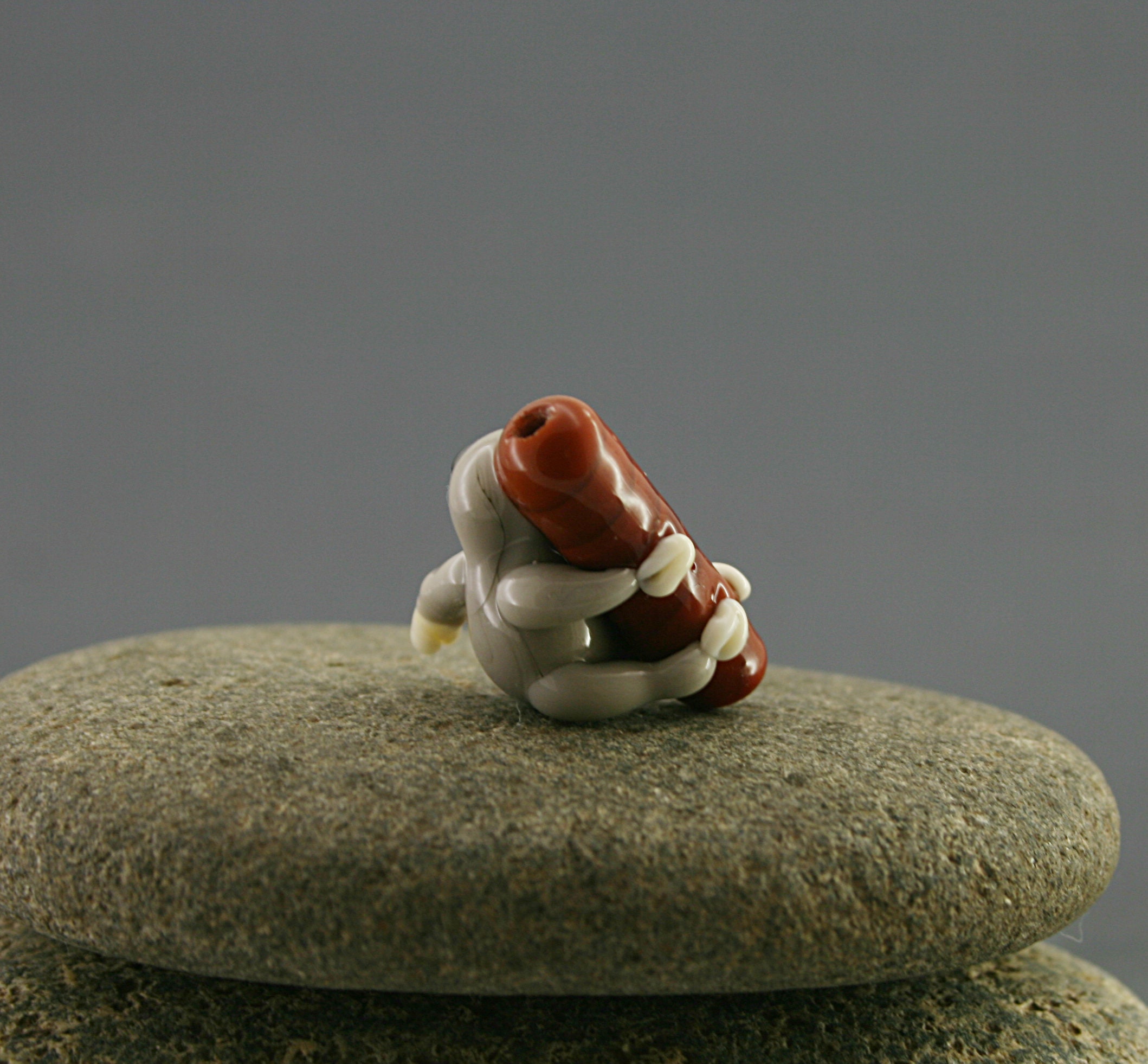 Lampwork Beadsglass Beads Sloth Beads Glass Sloth Glass Figurines ...