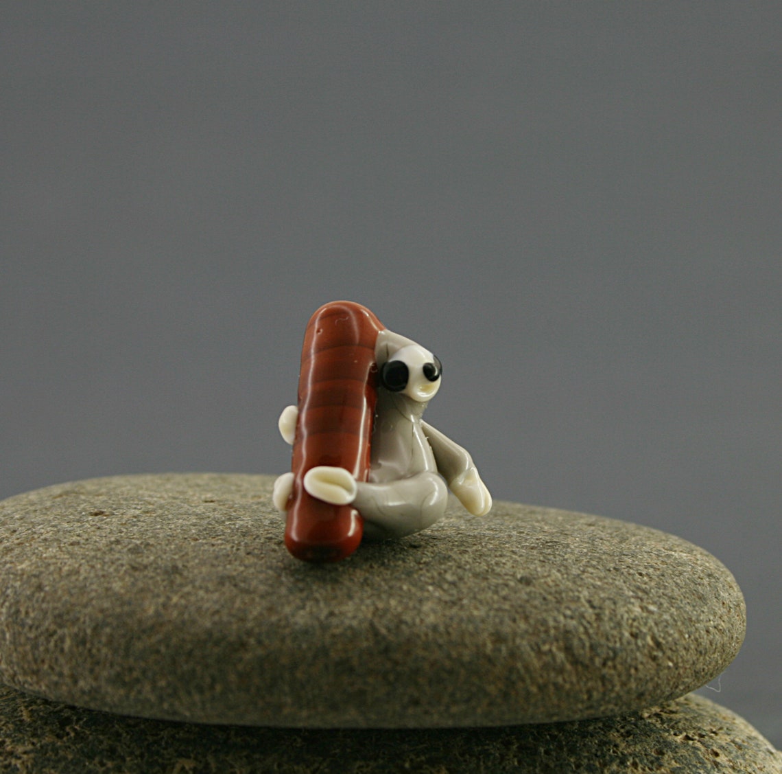 Lampwork Beadsglass Beads Sloth Beads Glass Sloth Glass Figurines ...