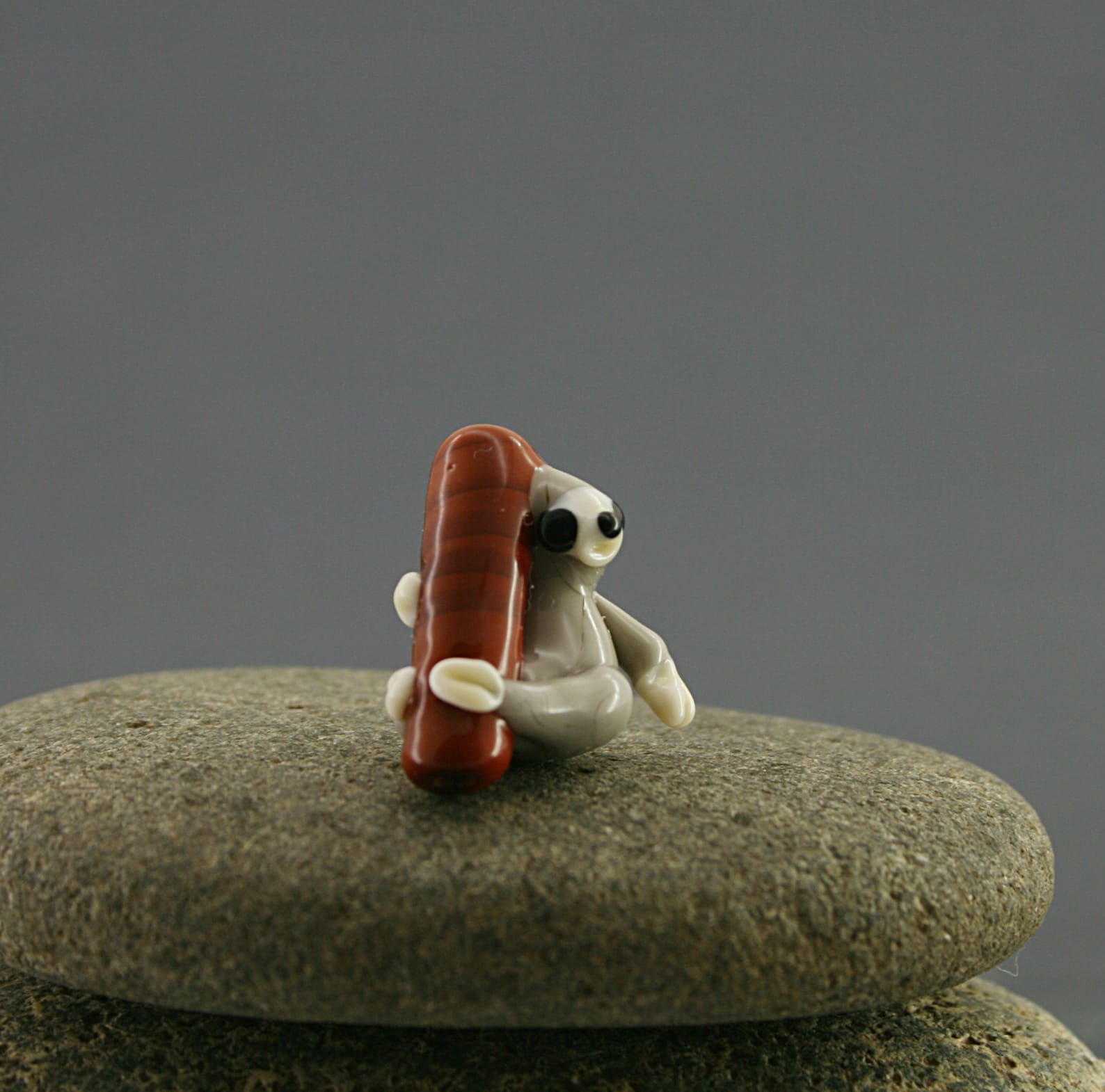 Lampwork Beadsglass Beads Sloth Beads Glass Sloth Glass Figurines ...