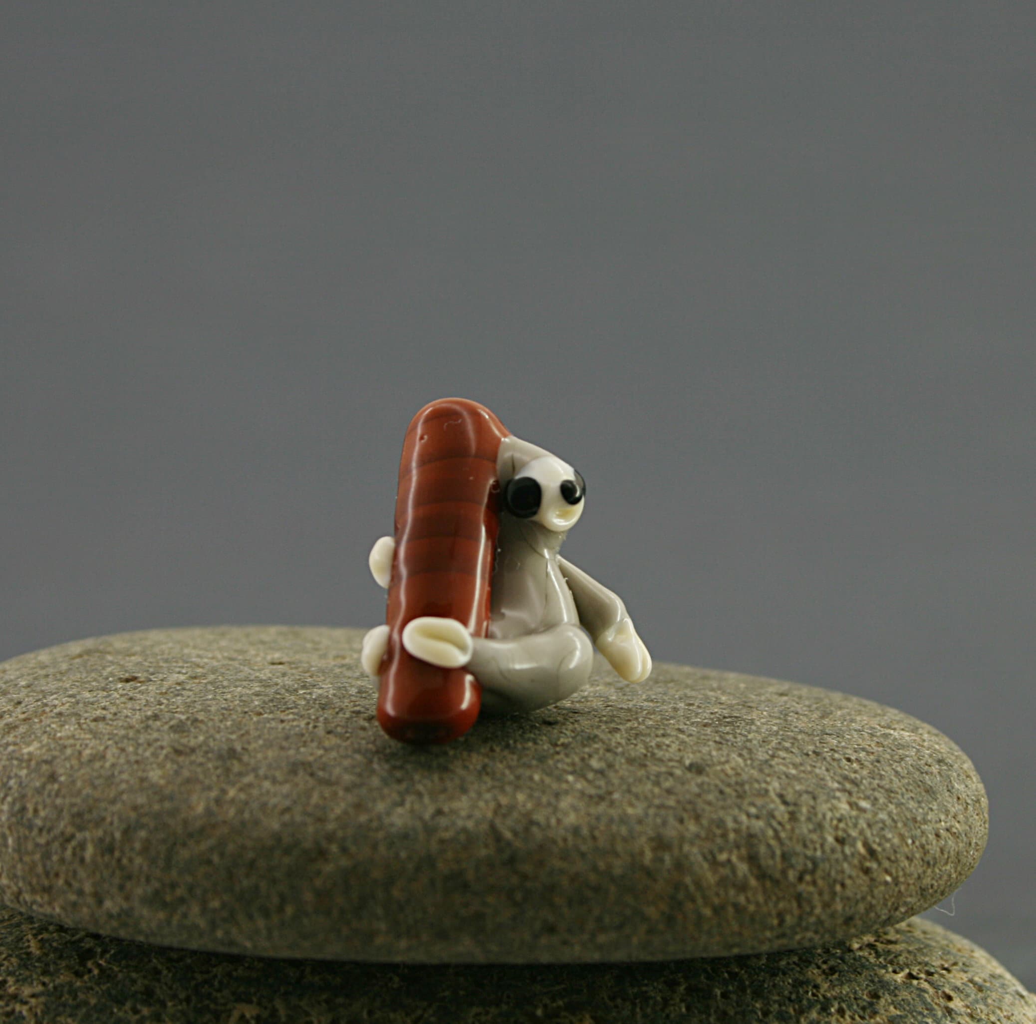 Lampwork Beadsglass Beads Sloth Beads Glass Sloth Glass Figurines ...