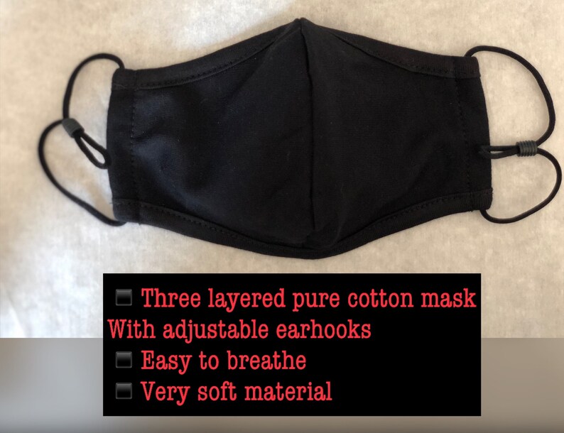 MMIW Three Layer Cotton Reusable Face Masks - Etsy