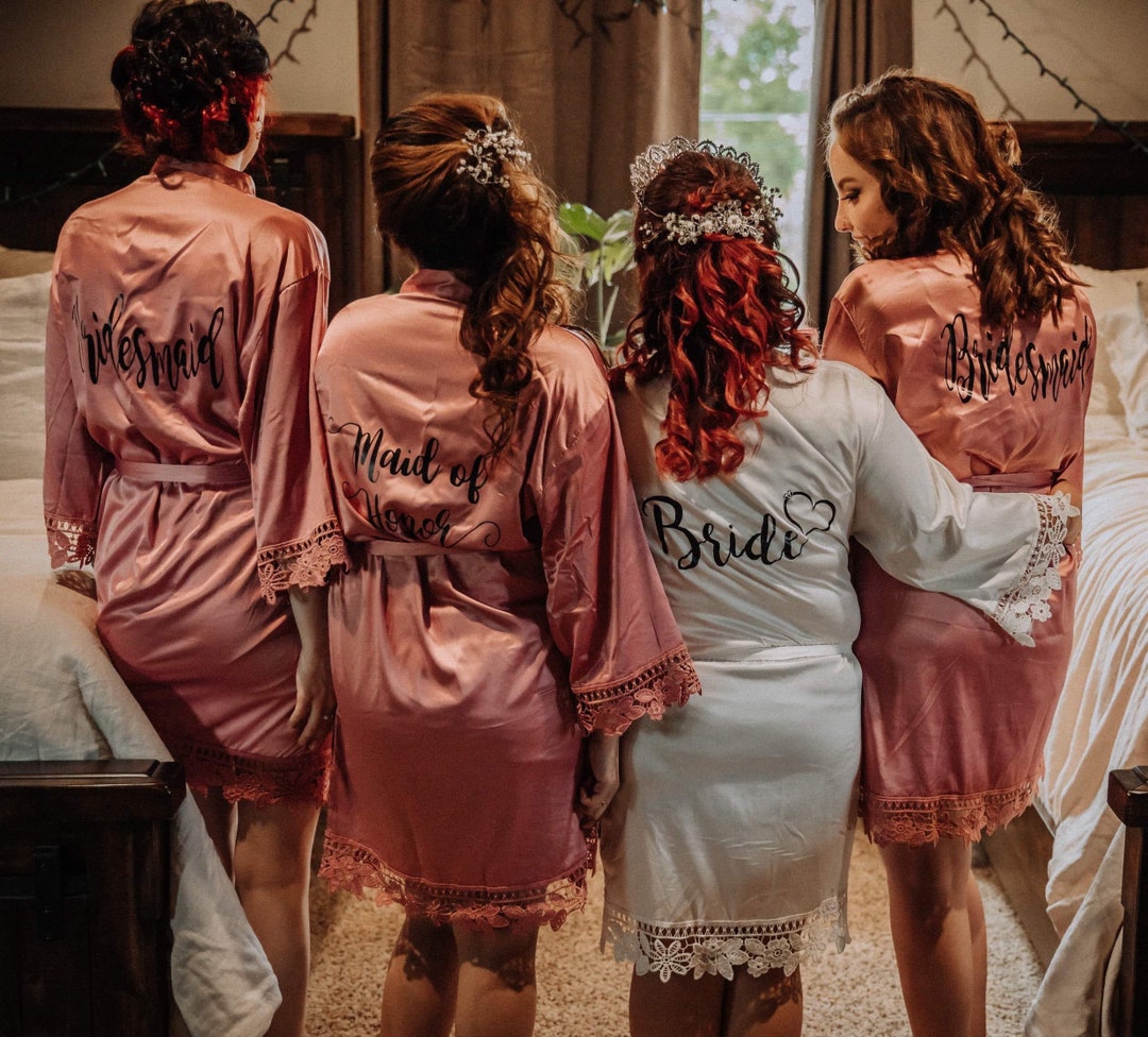 Bridesmaid Robes Getting Ready Robes Wedding Robes Bridal Party Robes ...