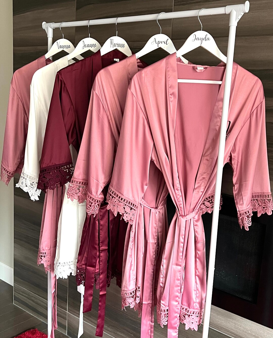 Bridesmaid Robes Flower Girl Robe Morning Bride Bridal Party Robes ...