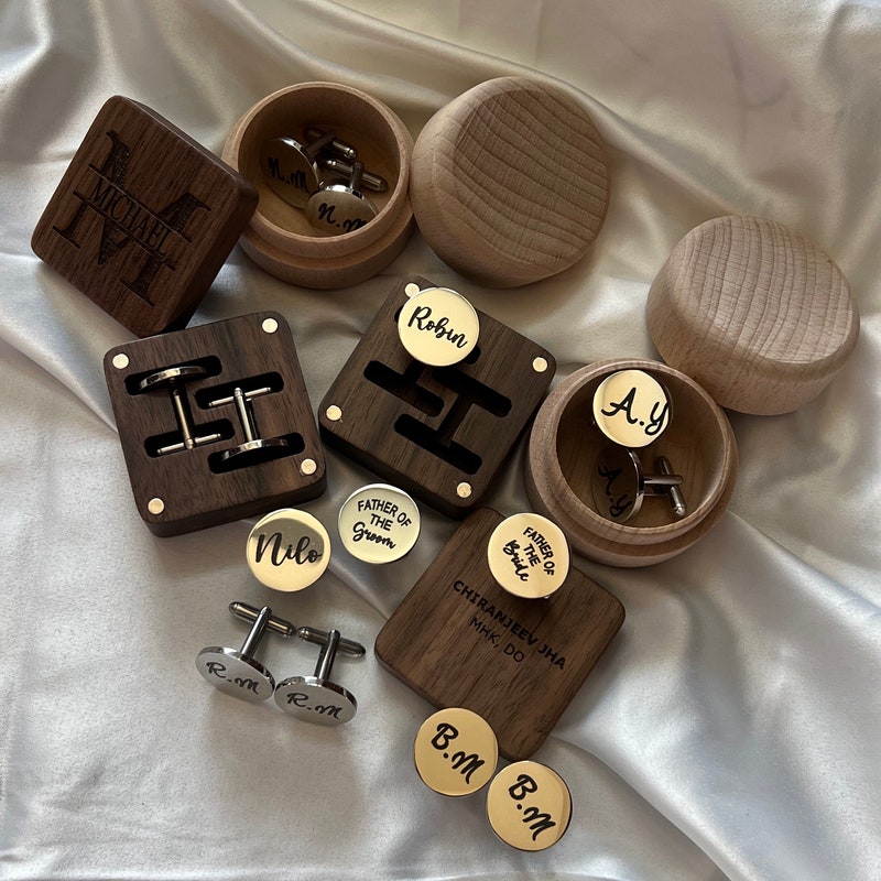 Engraved Cufflinks - Etsy