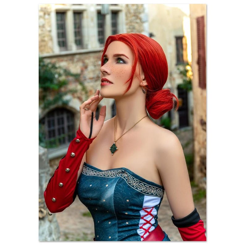 Triss Merigold Cosplay Poster - A4 & A3 - the Witcher 3 - Medieval ...