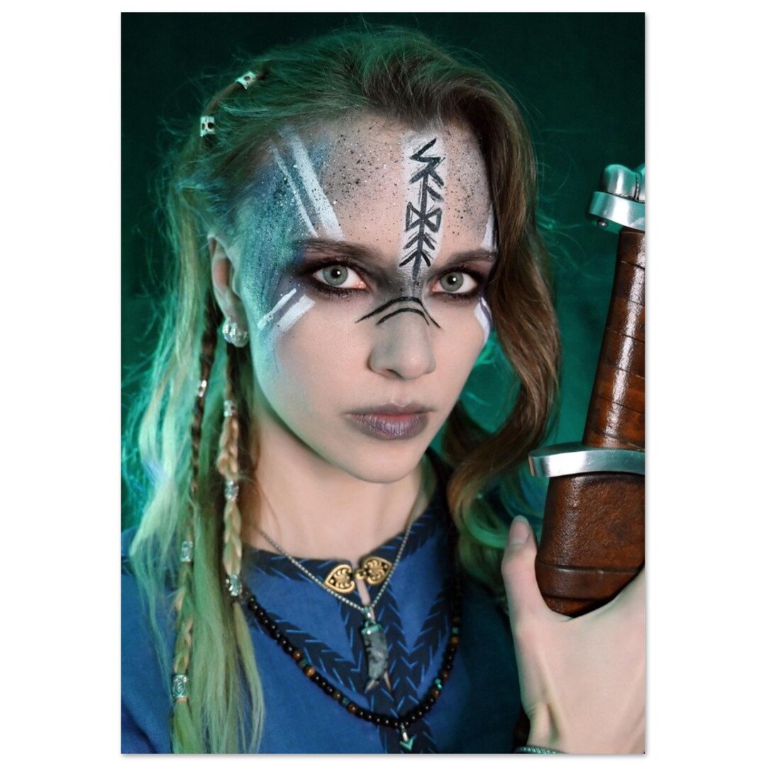 Poster Shieldmaiden With a Viking Sword - Etsy