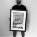 Oasis Pen Drawing Fine Art Print (unframed) - Etsy