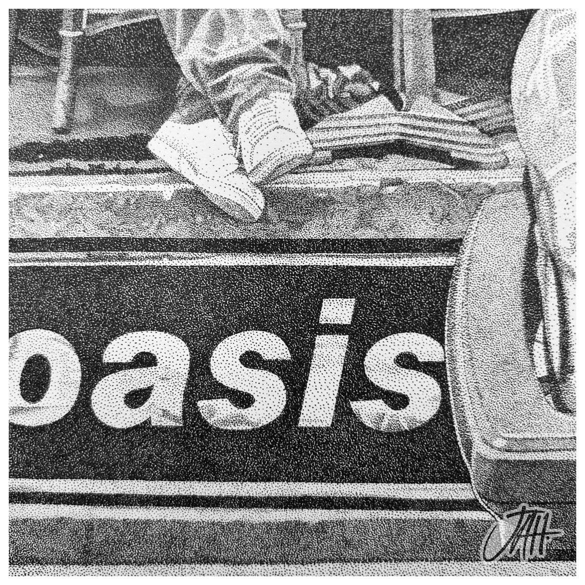 Oasis Pen Drawing Fine Art Print (unframed) - Etsy