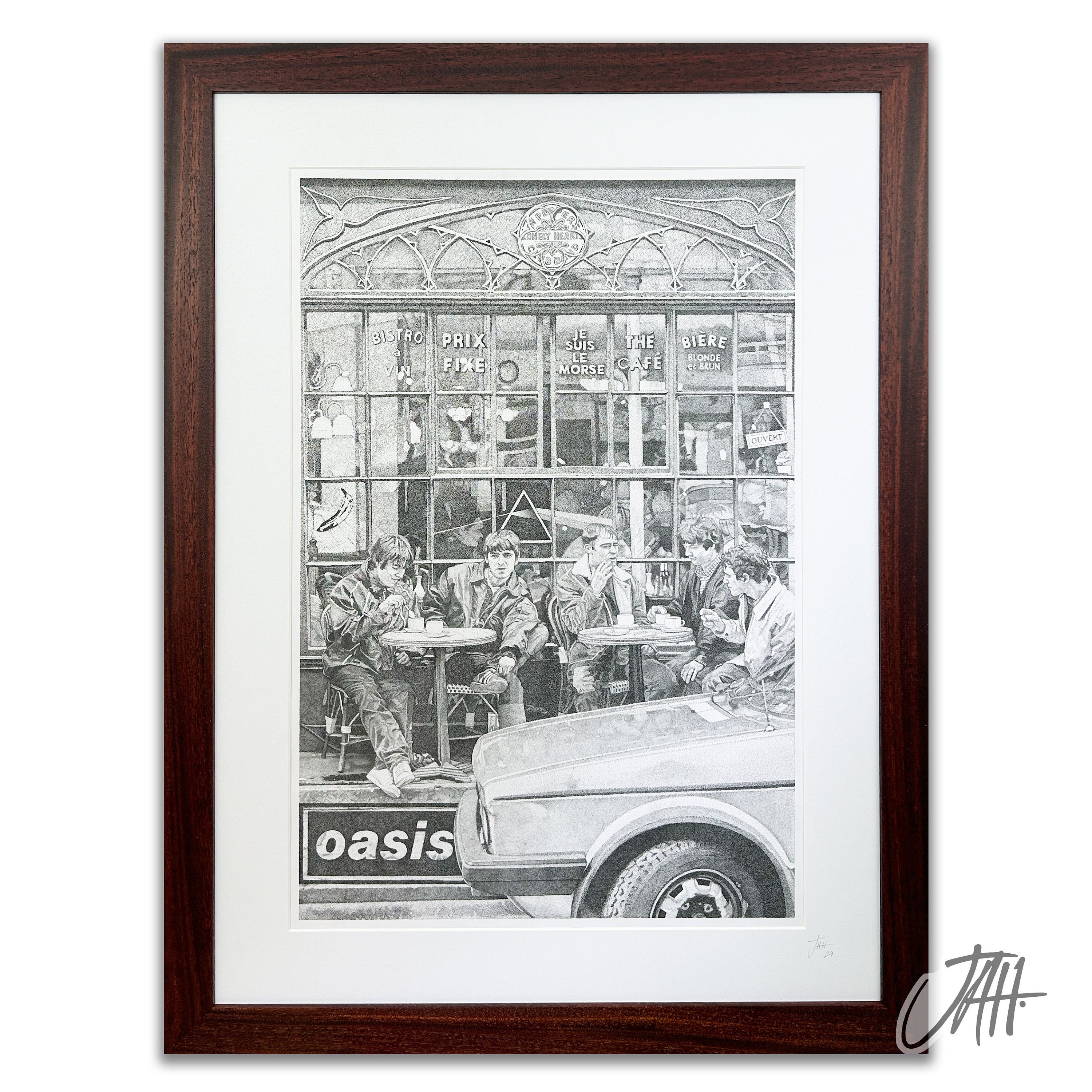 Oasis Pen Drawing Fine Art Print (unframed) - Etsy