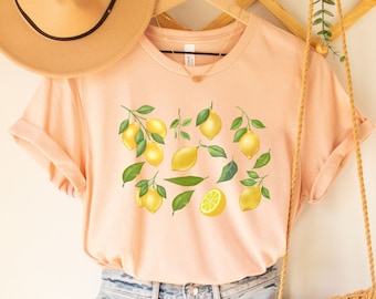 Lemon Graphic Tee - Etsy