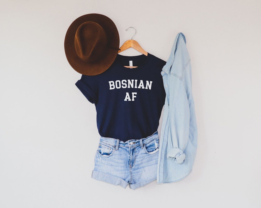 Bosnian AF Shirt, Bosnia Shirt, Bosnia and Herzegovina Gift, Balkan ...