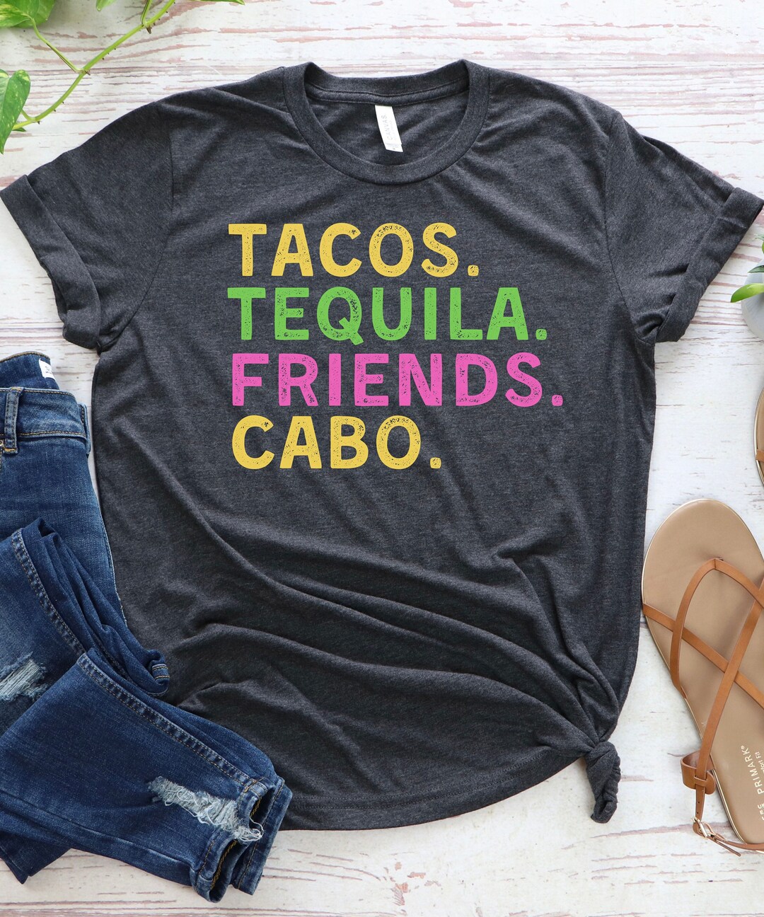 Tacos Tequila Friends Cabo Shirt, Mexico Vacation T-shirt, Cabo San ...
