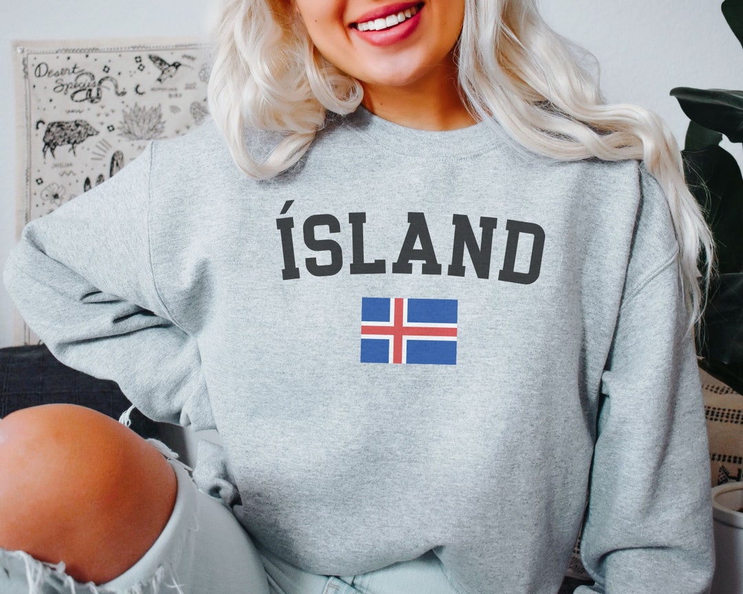 Iceland Sweatshirt, Ísland Shirt, Reykjavik Sweatshirt, Viking Apparel ...
