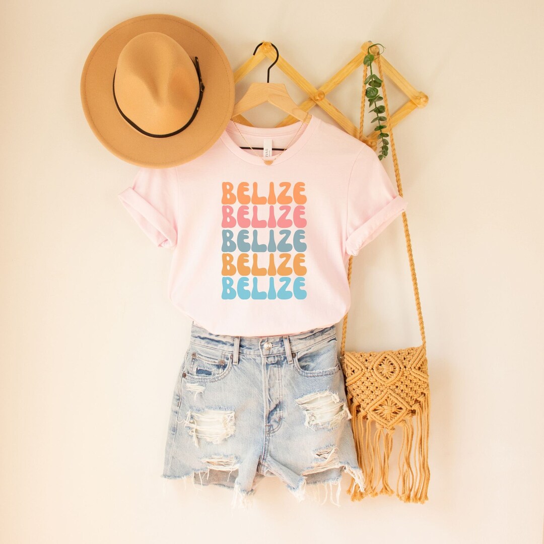 Belize Vacation Shirt Belize Cruise Shirt Belize Honeymoon T-shirts Ambergris Caye Island Beach ...