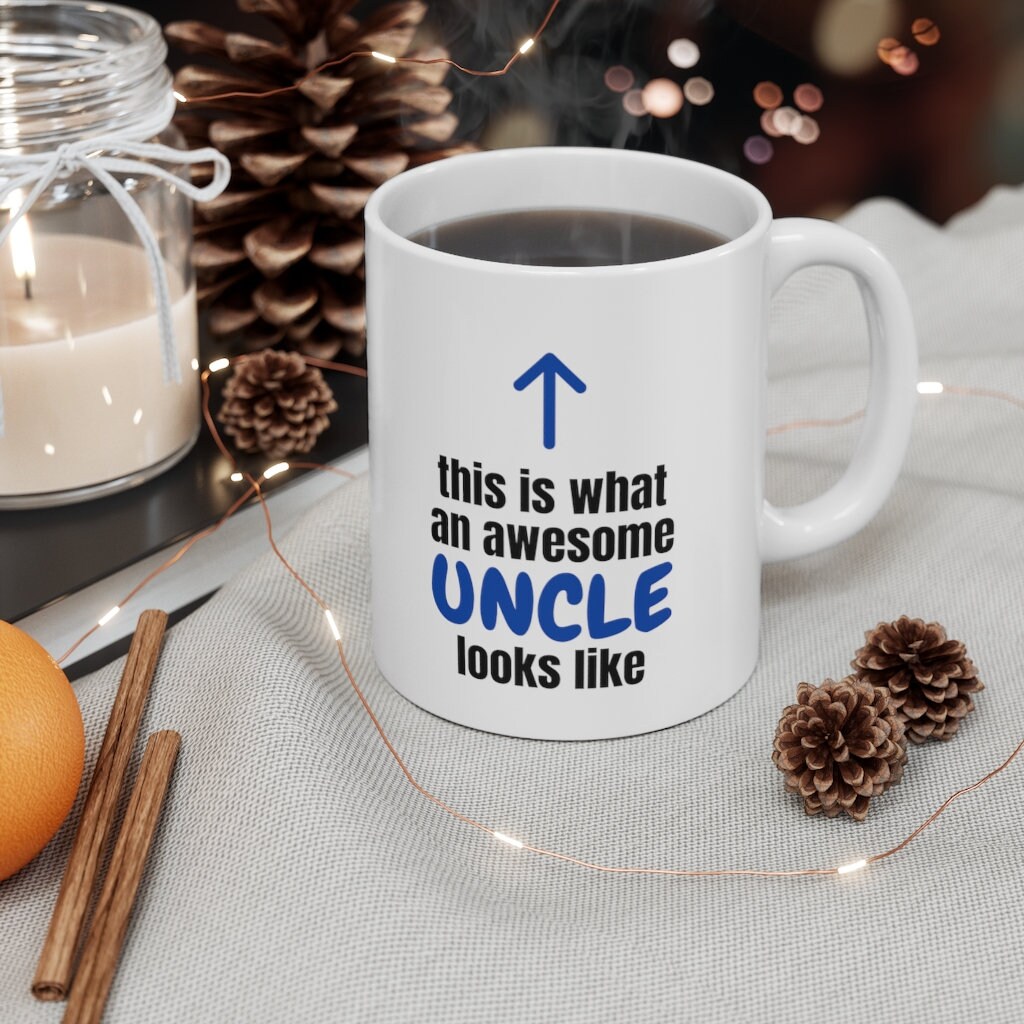 This is What an Awesome Uncle Looks Like Mug, Soon to Be Uncle Gift ...