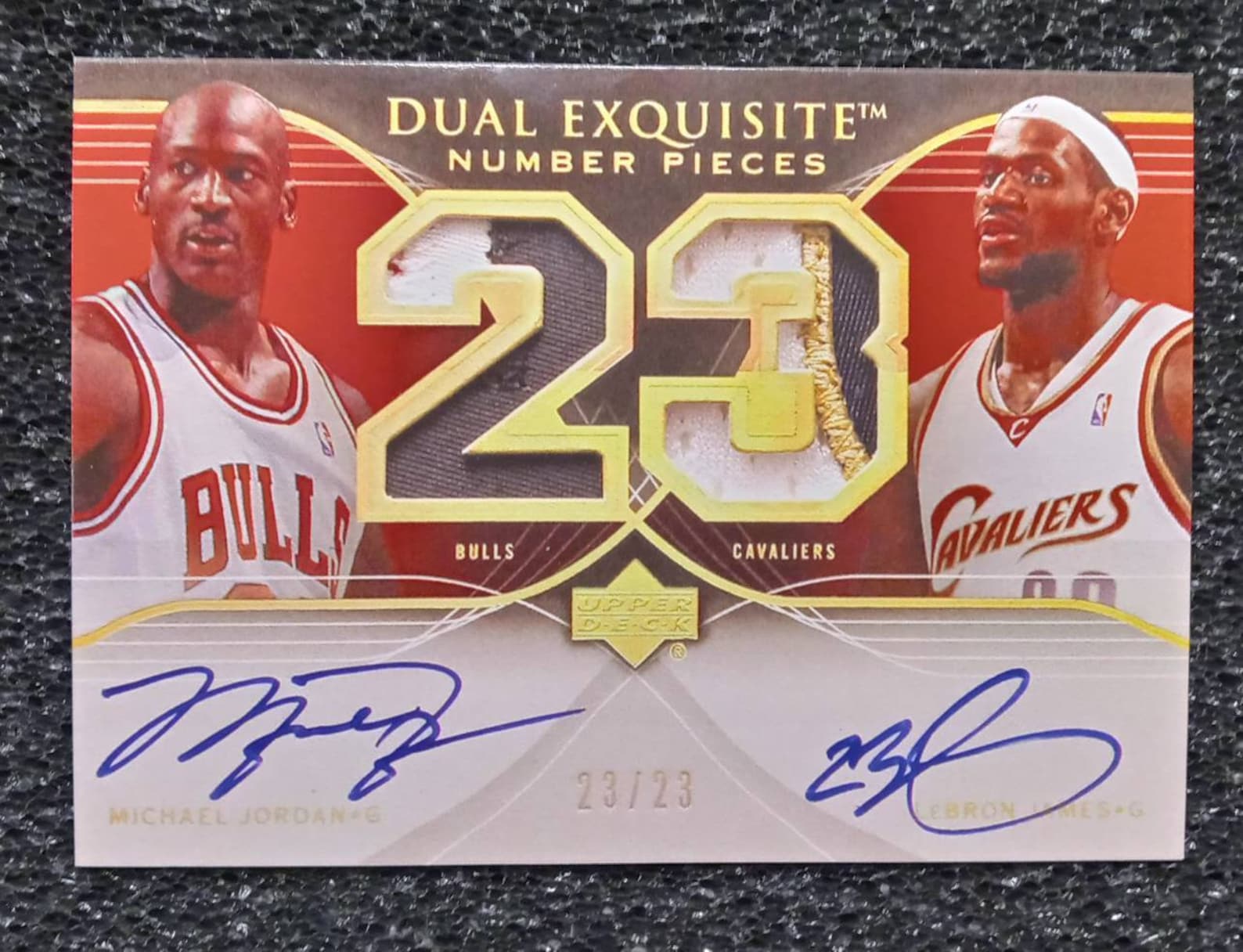 2007 Michael Jordan LeBron James Dual Exquisite Autograph | Etsy