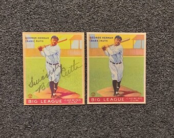 Babe Ruth Rookie Card - Etsy