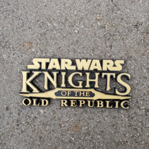 Knights of the Old Republic Logo Sign 3D Printed - Etsy