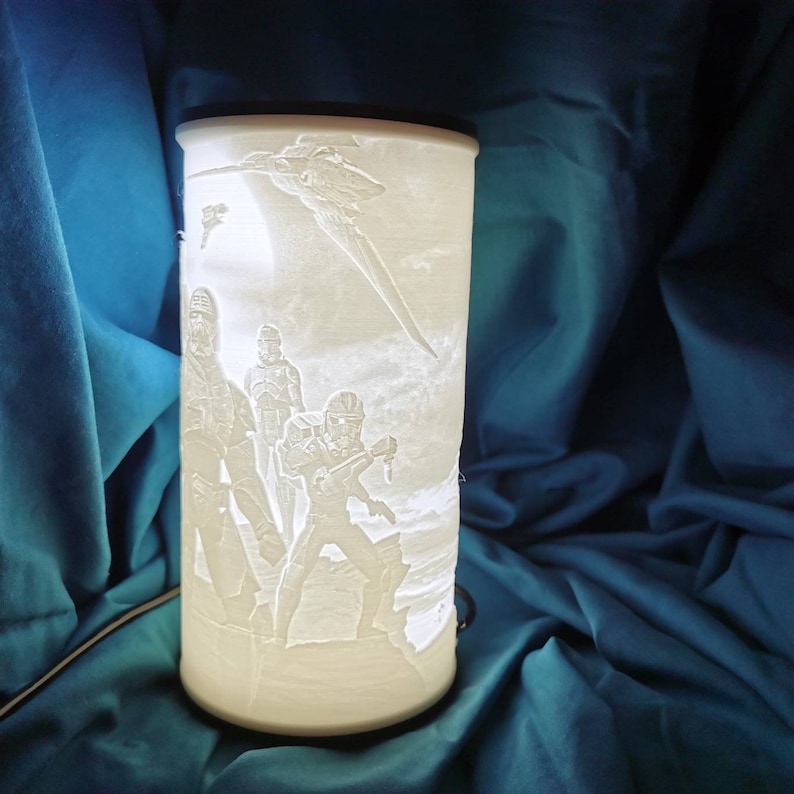 The Bad Batch Cylinder Lithophane Poster Art 3D Printed - Etsy Australia