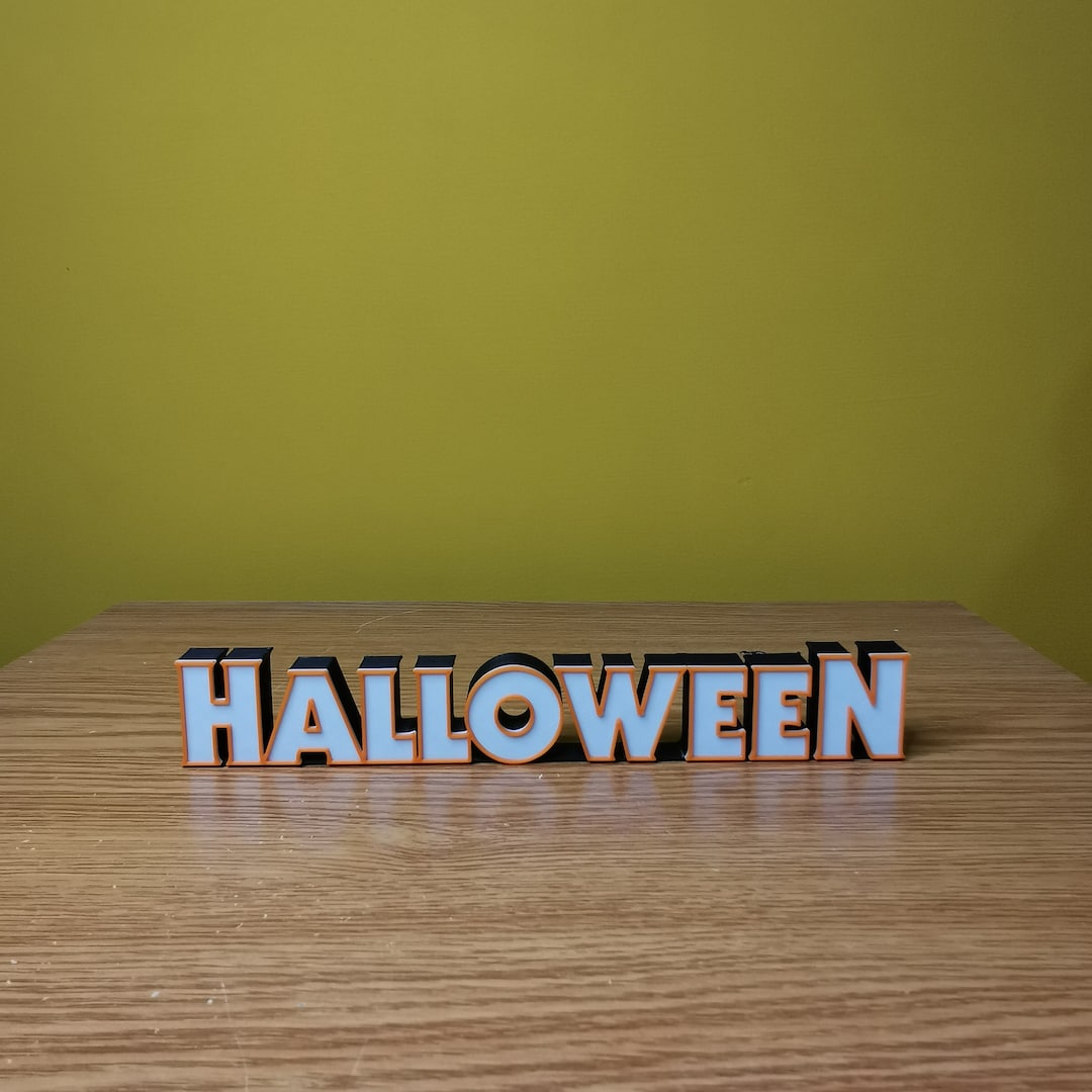 Halloween Movie Logo Sign - Horror - Michael Myers - Etsy
