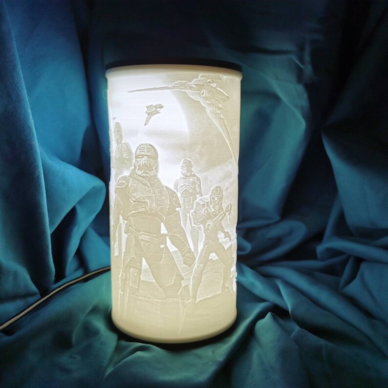 The Bad Batch Cylinder Lithophane - Poster - Art - 3D Printed Display ...