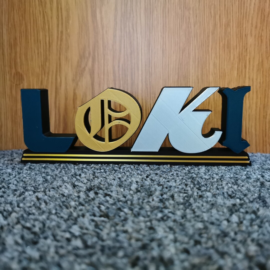 Loki Sign - Marvel - Comic - 3D Printed- Collectible - Etsy