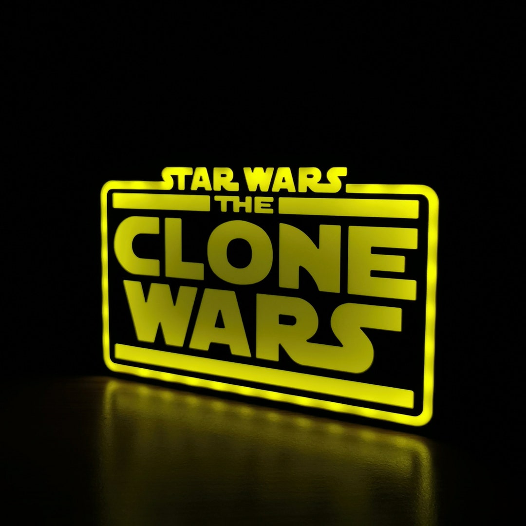 The Clone Wars LED Sign - Display - Gift - Etsy