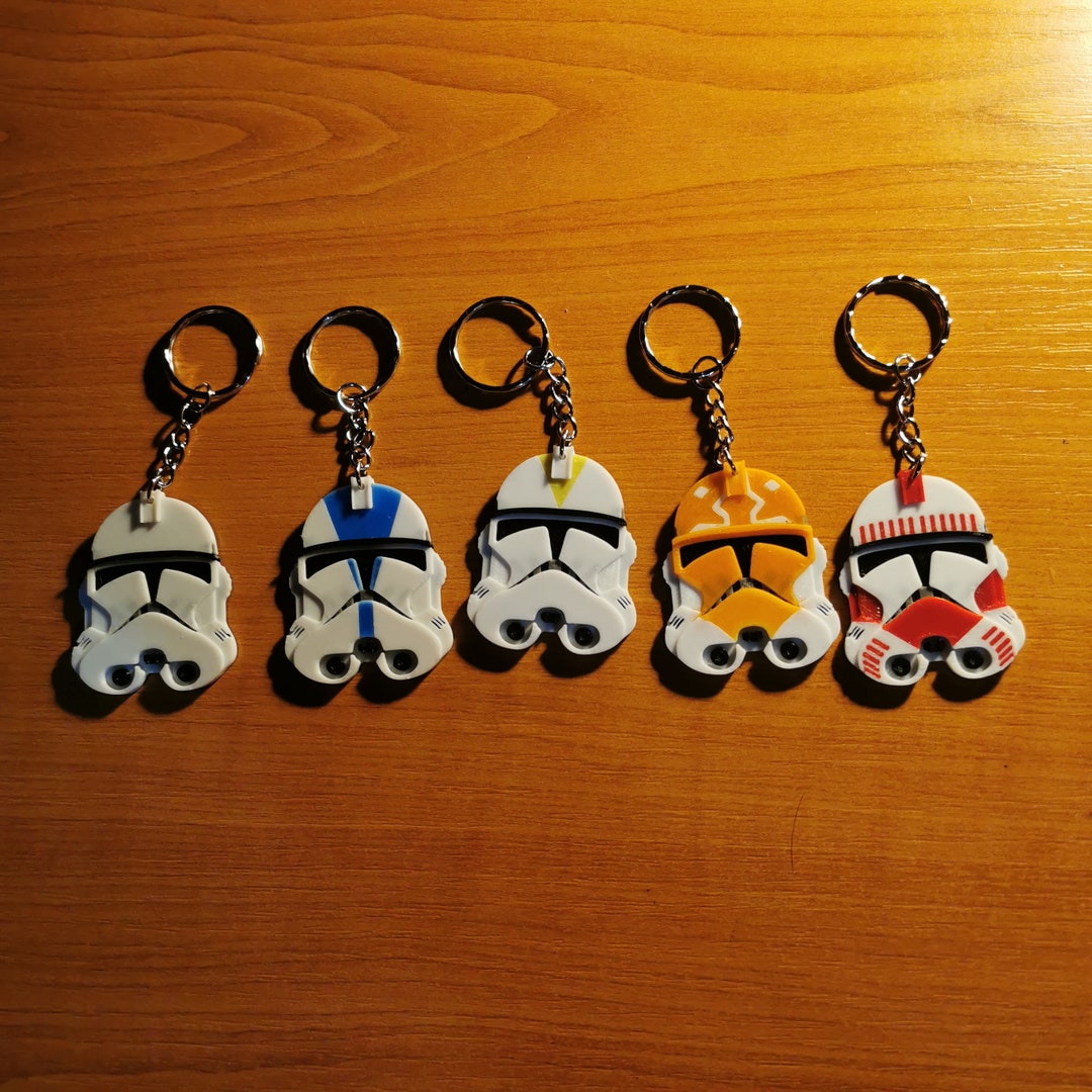 Clone Helmet Keyring/keychain - 2D Style - Etsy
