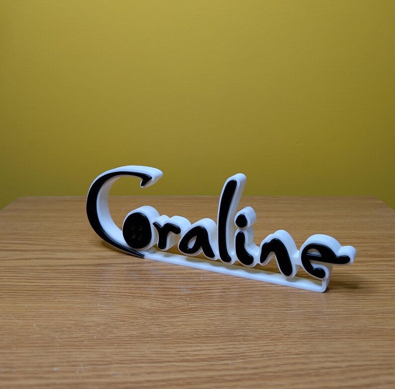 Coraline Freestanding Movie Sign - Animation - Etsy