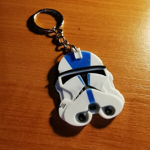 Clone Helmet Keyring/keychain - 2D Style - Etsy