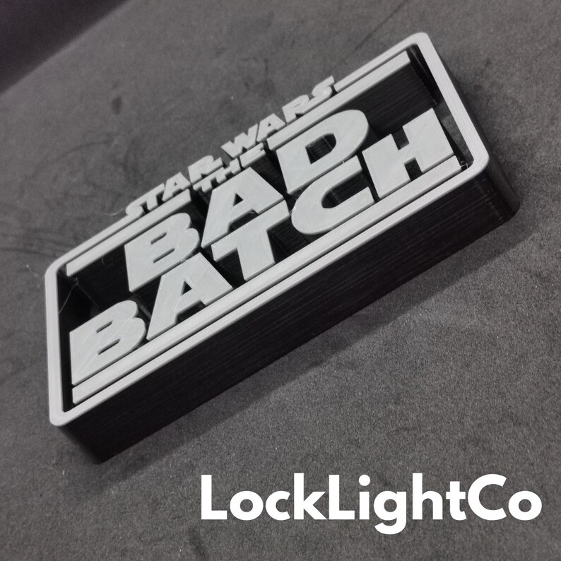 Floating the Bad Batch Sign 3D Printed Display Gift - Etsy
