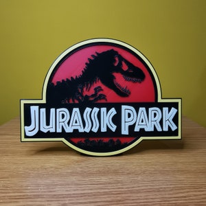 Jurassic Park Sign - Classic Movie - Dinosaur - Logo - Etsy