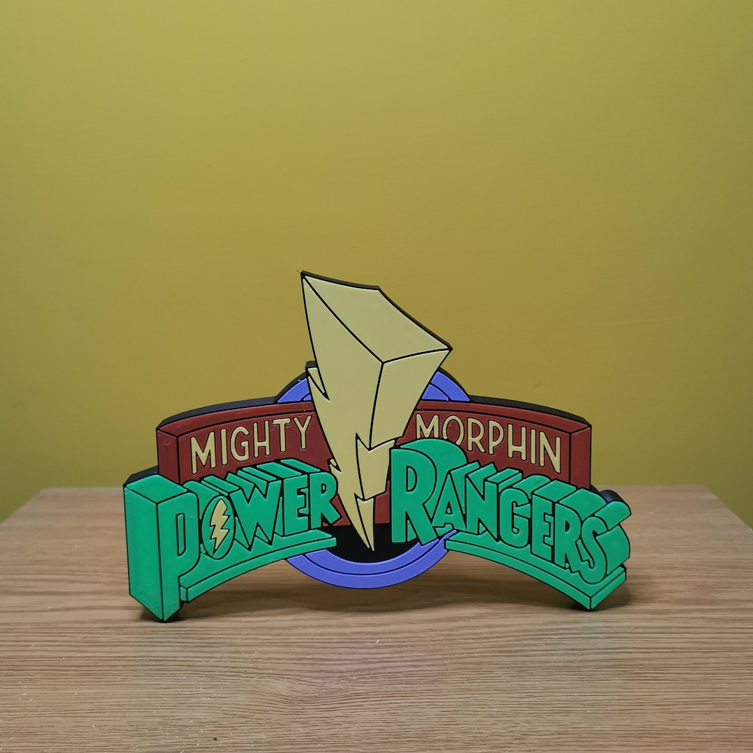 MMPR Logo Sign - Power - Retro - Collectible - Display - Etsy
