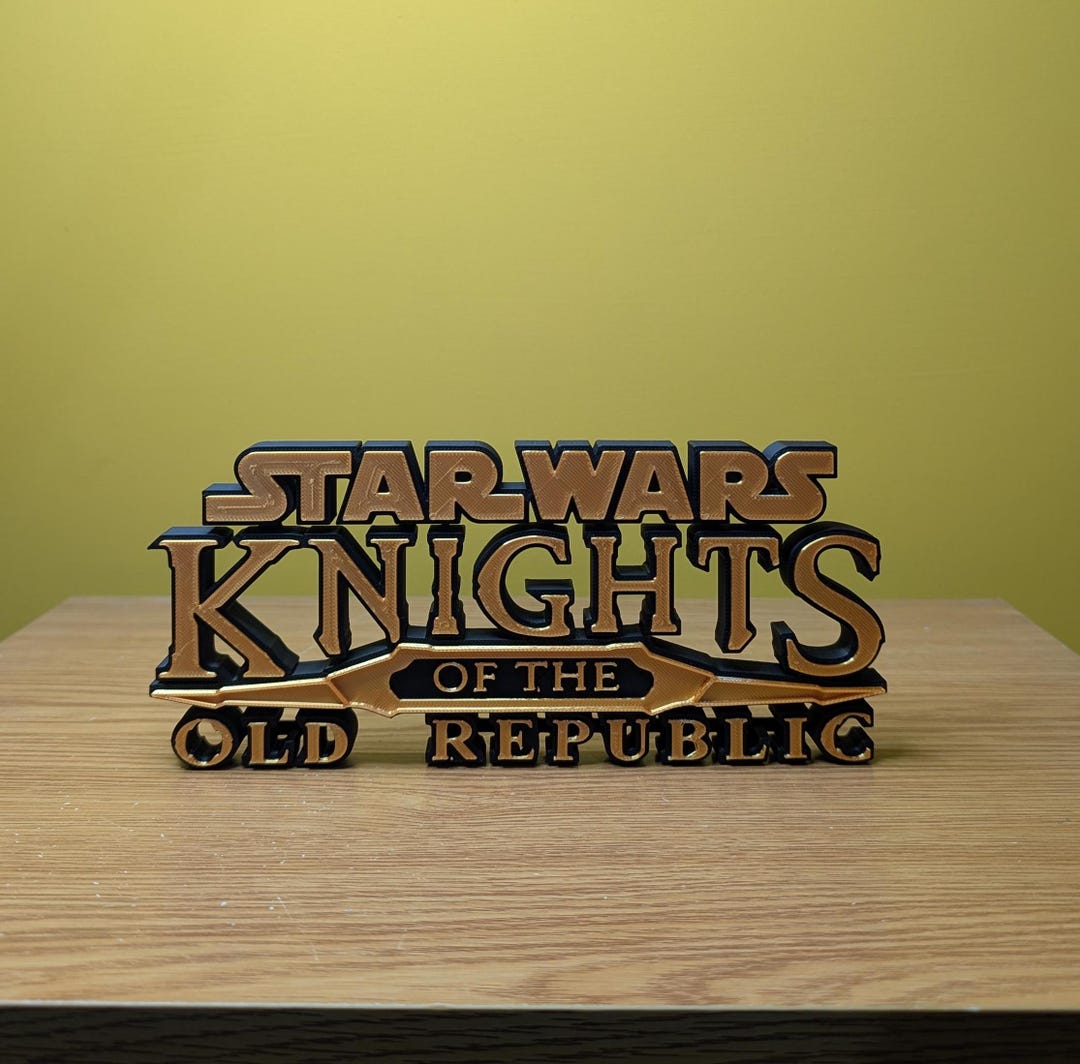 Knights of the Old Republic Logo Sign - 3D Printed - Etsy