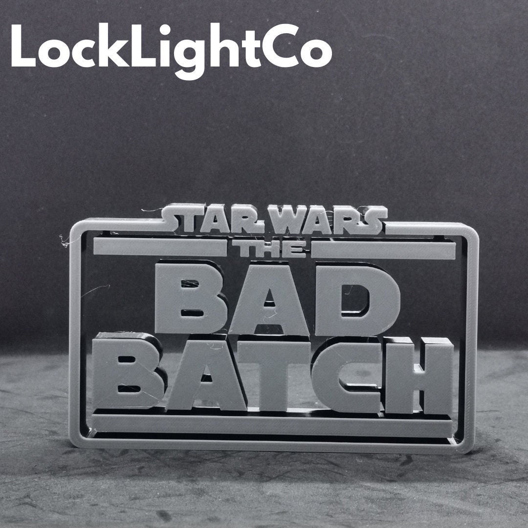 Floating the Bad Batch Sign 3D Printed Display Gift - Etsy Canada