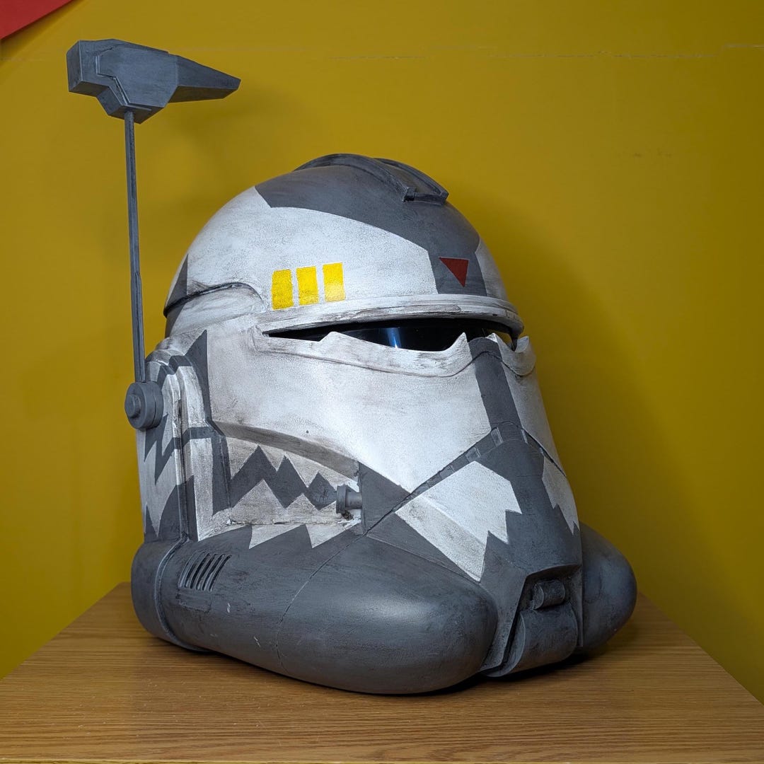 Commander Wolffe Helmet - Clone Wars - Prop - Collectible - 3D Printed ...