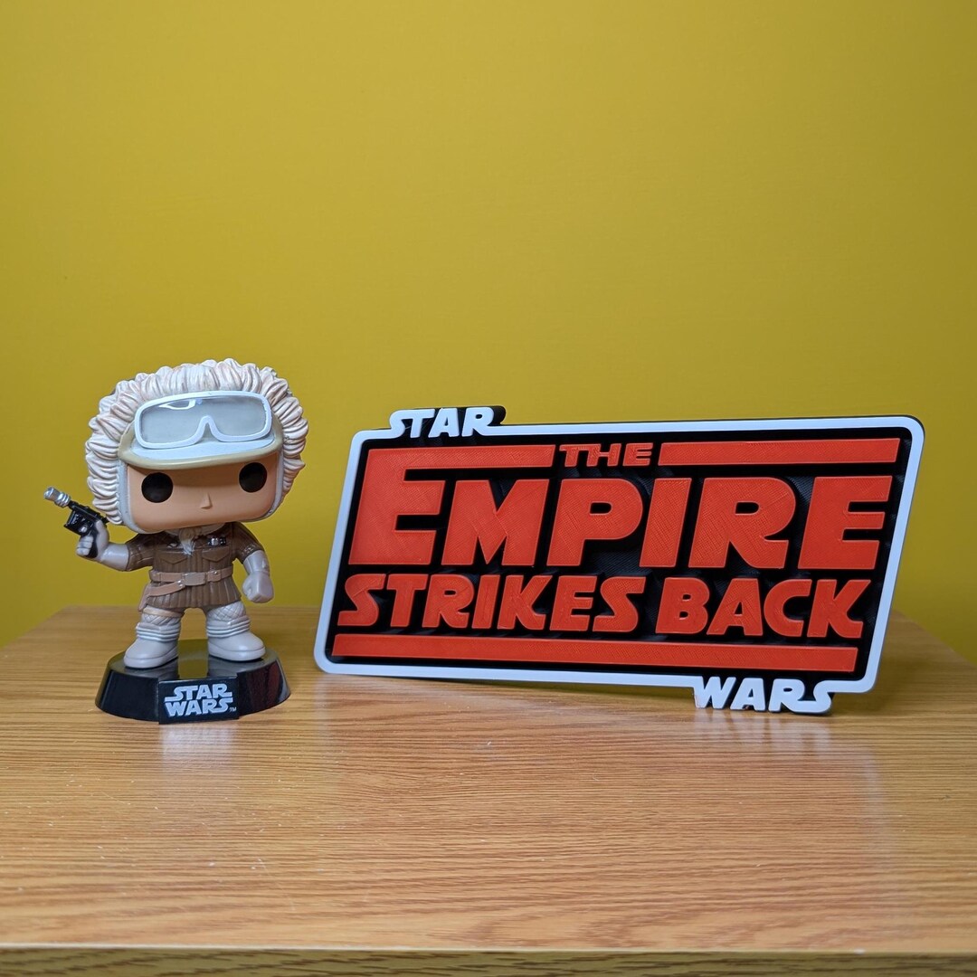 The Empire Strikes Back Sign V1 Star Wars Logo - Display - 3D Printed ...