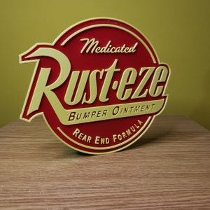Cars Rusteze Sign Logo - Automotive Animated Movie Inspired Sign - Etsy