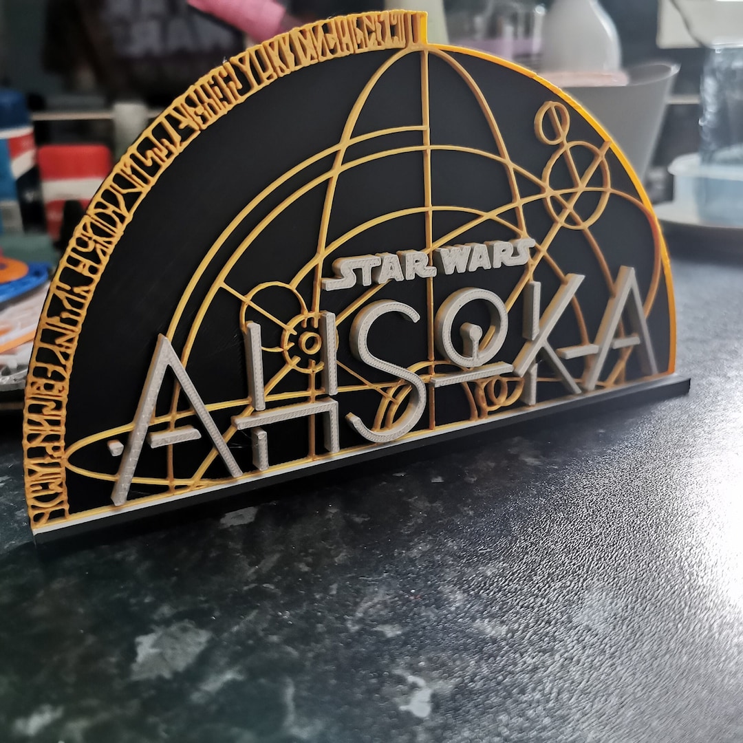 Ahsoka Series Logo Art Sign 3D Printed Star Wars - Etsy