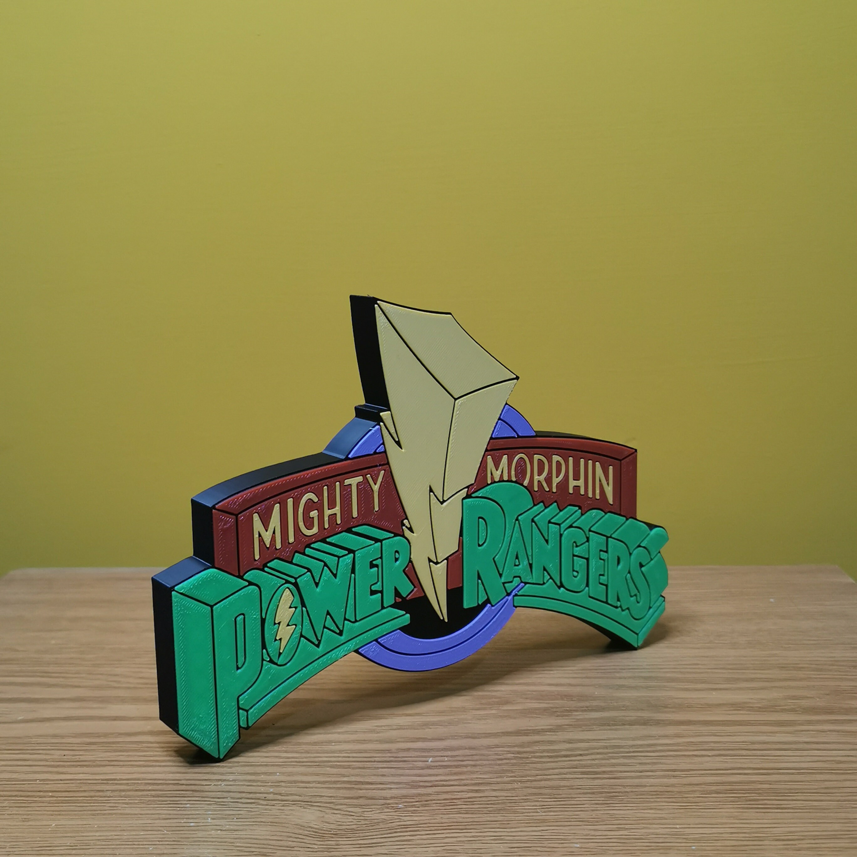 MMPR Logo Sign - Power - Retro - Collectible - Display - Etsy