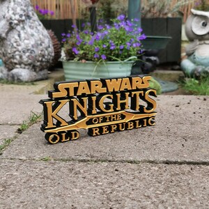 Knights of the Old Republic Logo Sign 3D Printed - Etsy