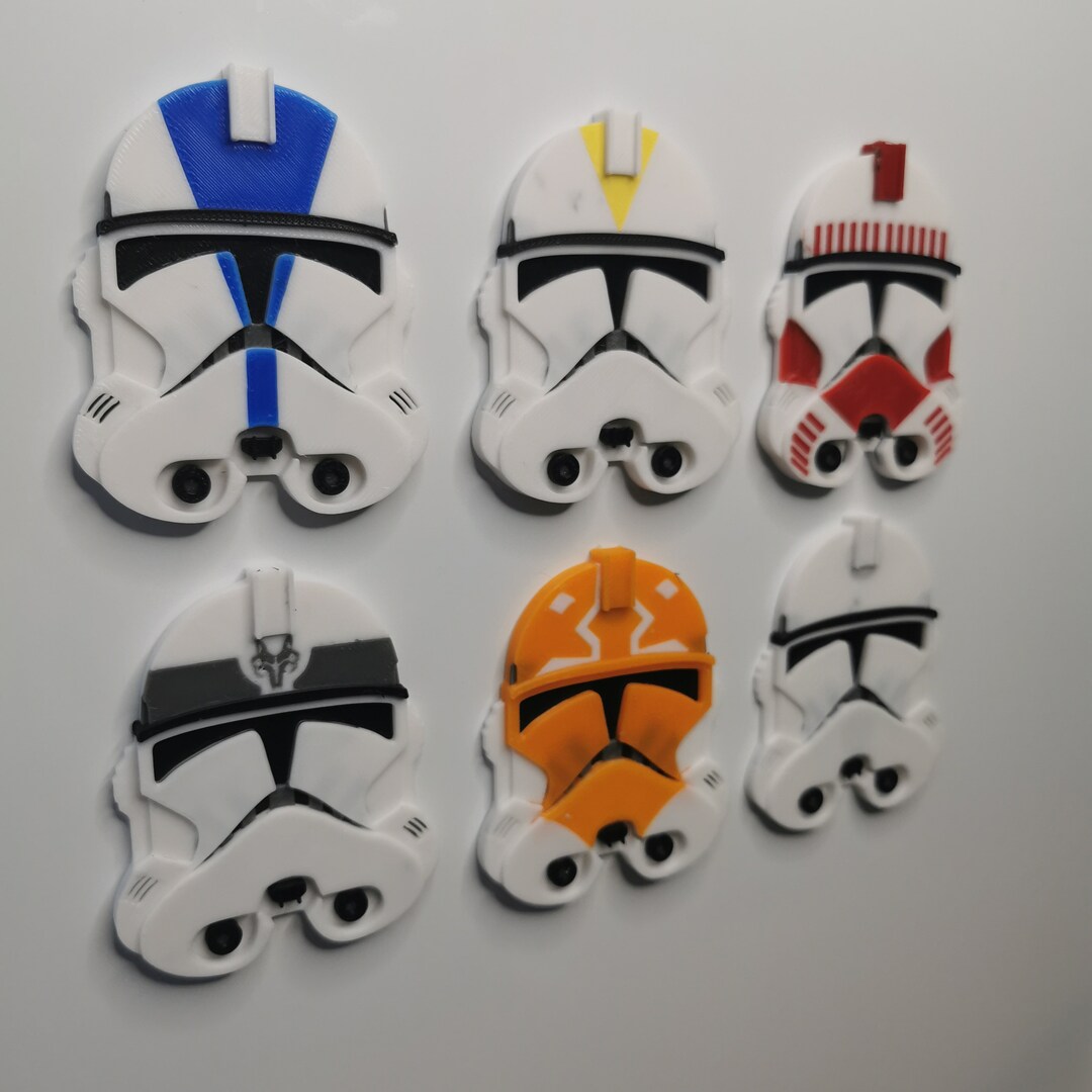 Clone Helmet Magnet - 2D Style - Perfect Gift - Collectible - Etsy
