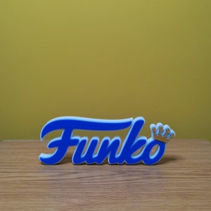 Funko Pop With Crown Logo Sign - 3D Print - Collectible - Etsy