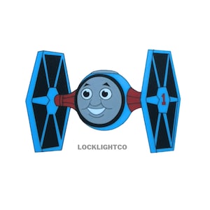 Thomas the Tie Fighter Wall Plaque Sign Star Wars Funny Gift - Etsy