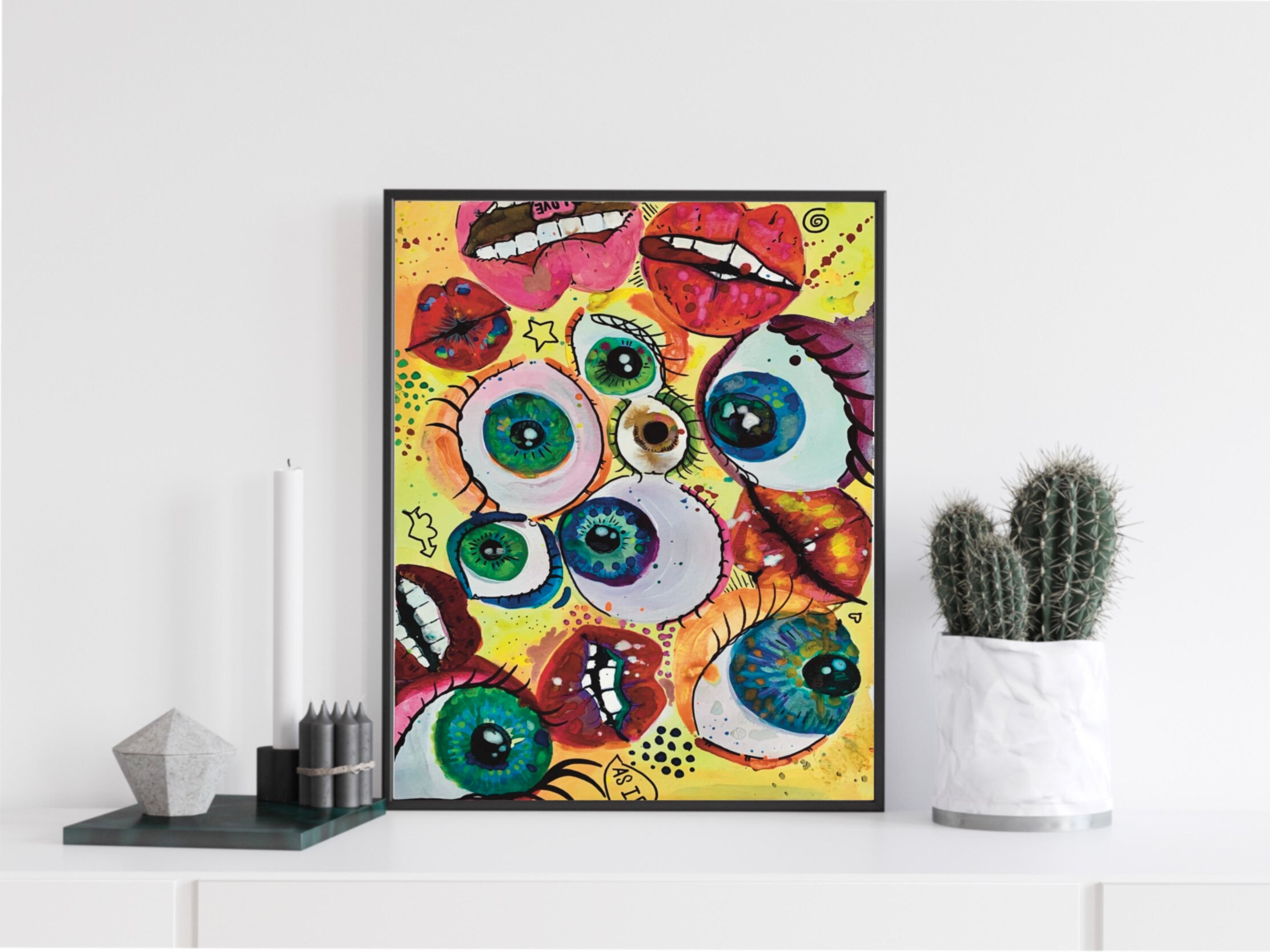 Eye Art Print Abstract Eyes Art Print Abstract Art Eye Art | Etsy